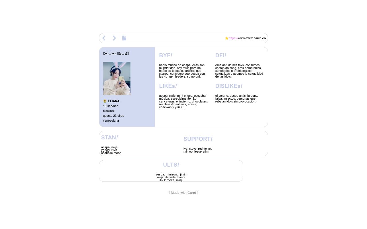 carrd uwu